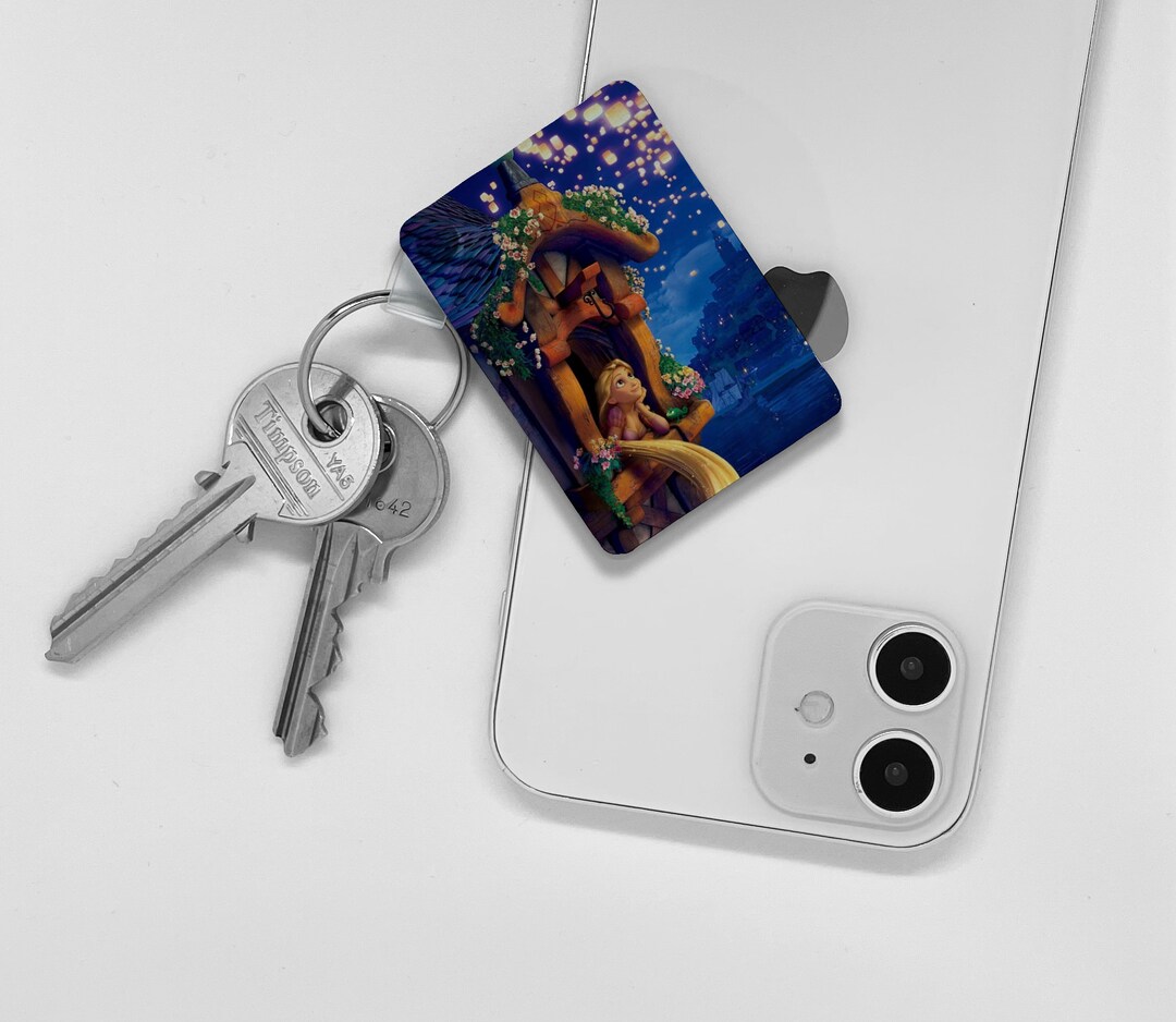 High Gloss Key Ring, Custom Metal Square Keyring, Double Sided Keychain ...