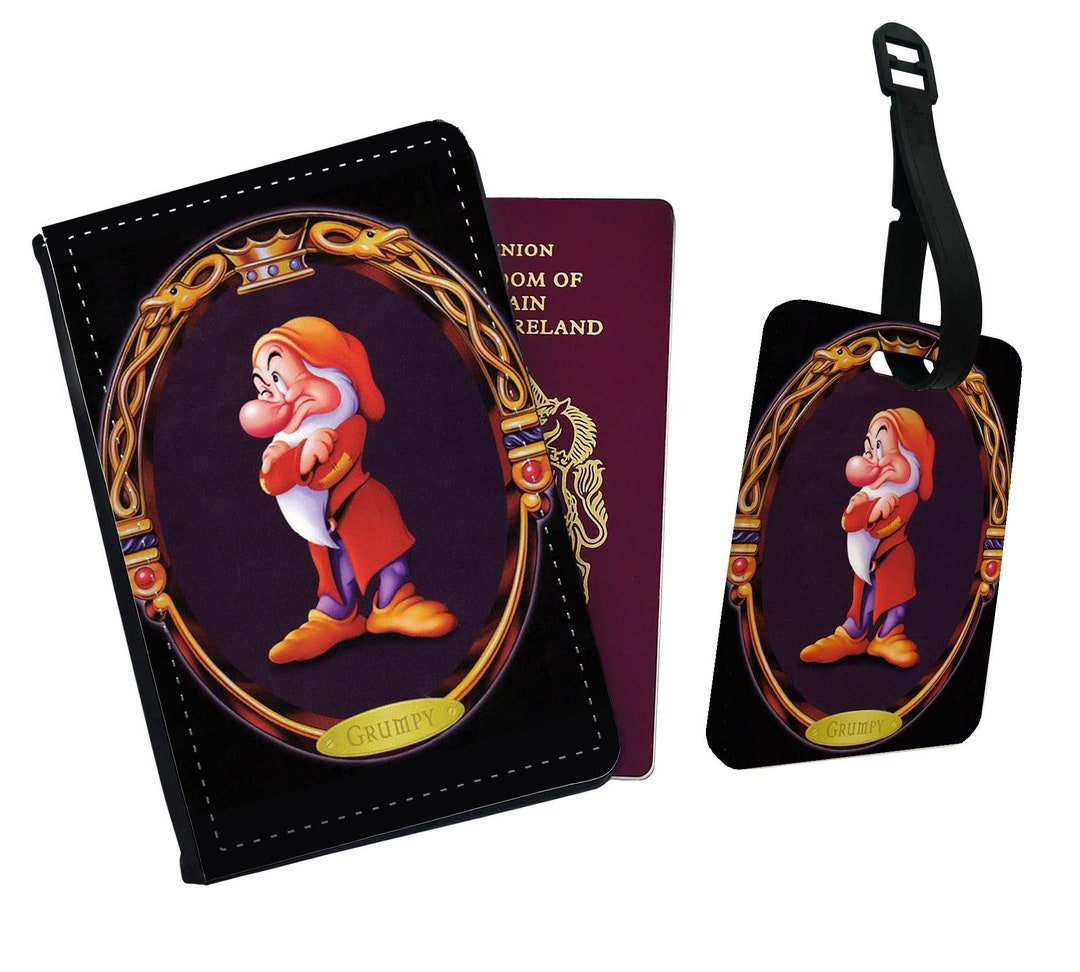 Personalised Passport Cover, Customised Luggage Tag, Disney Snow White ...