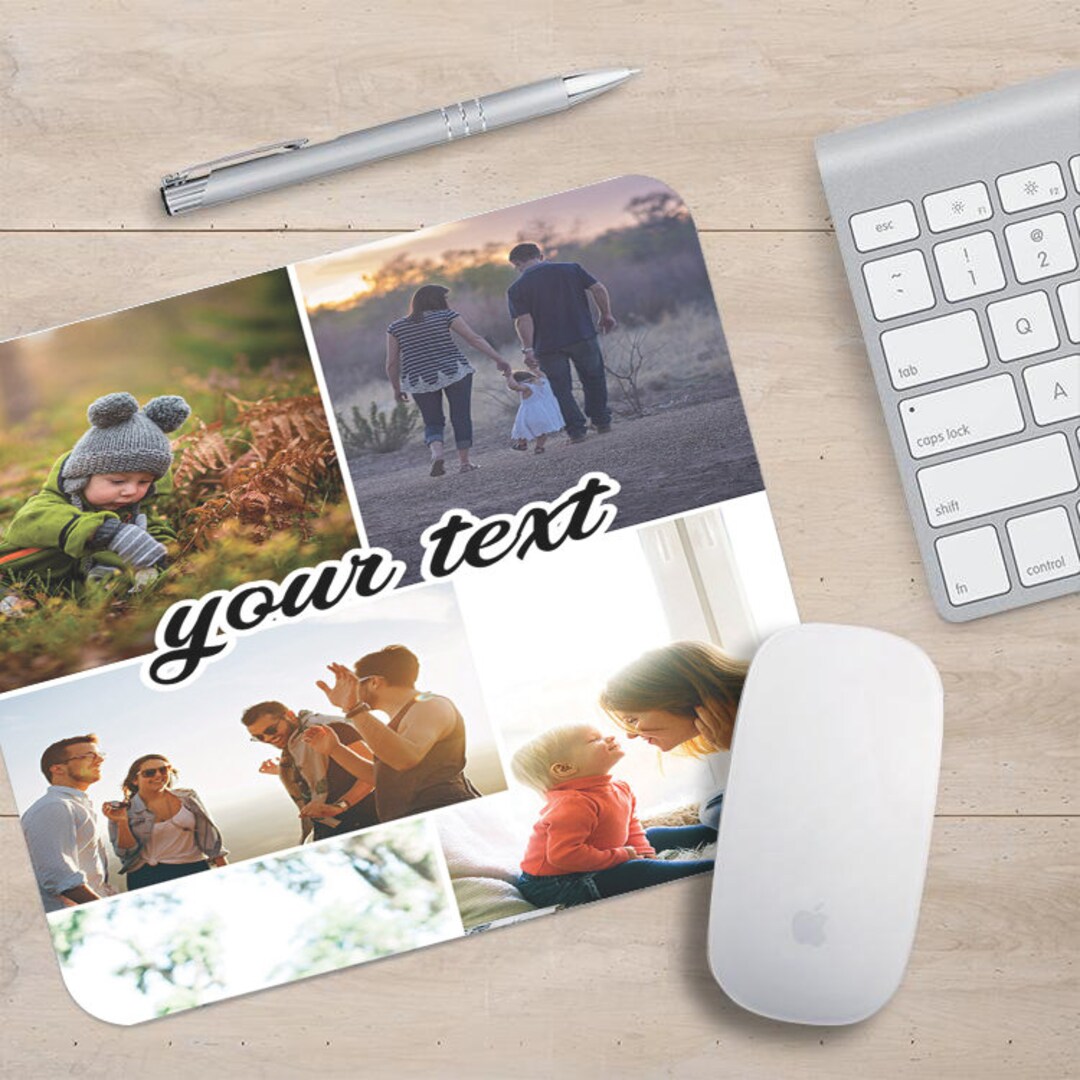 Custom Photo Collage Mouse Pad Gift, Gaming Mouse Pad, Non-slip Rubber ...