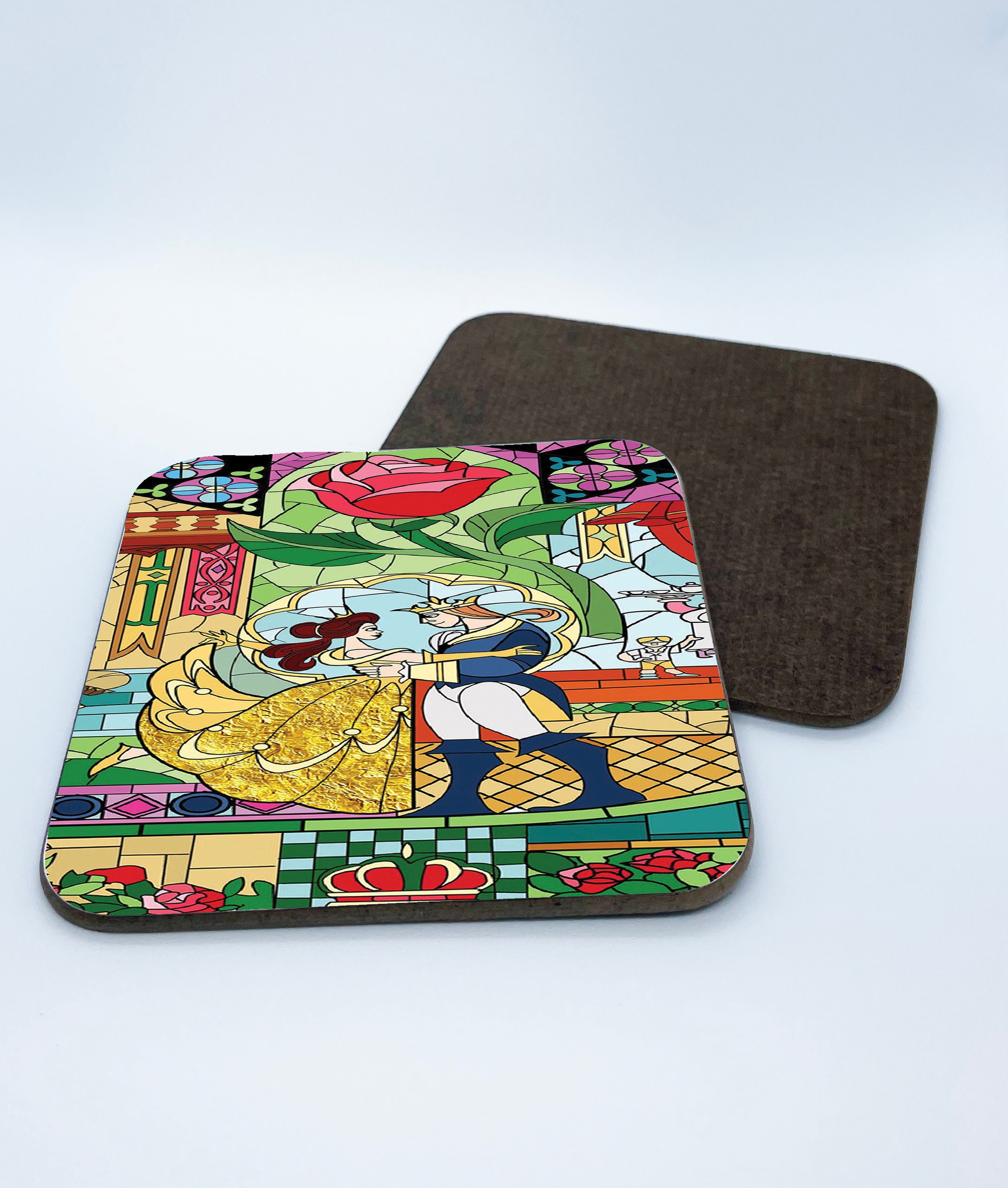 Personalised High Gloss Cup Coasters, Square Drink Coaster, Round ...