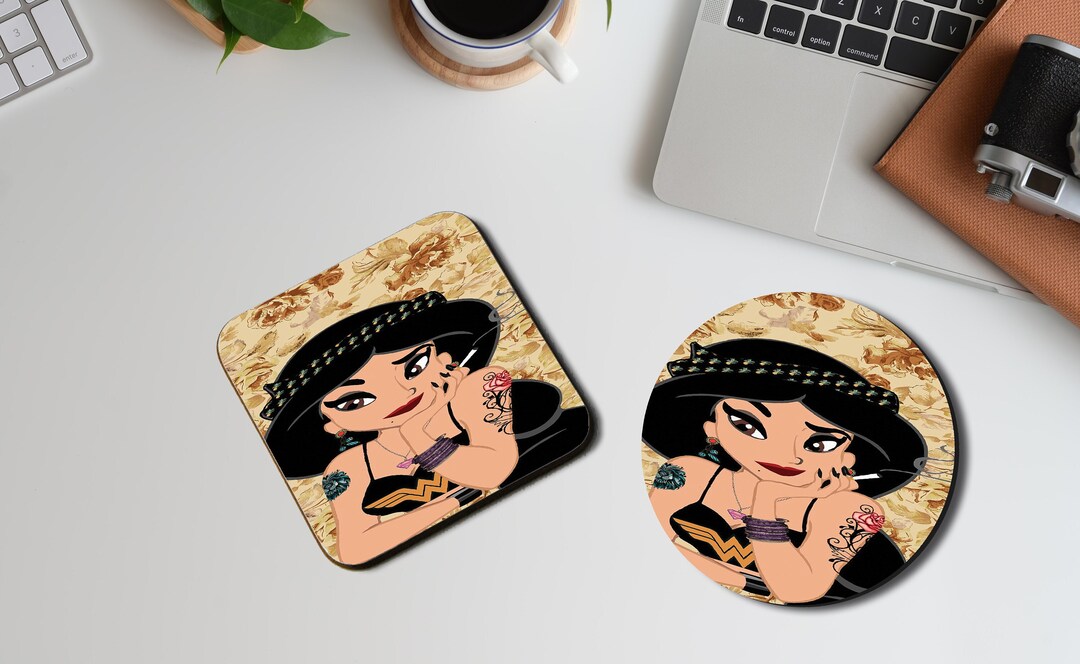 Personalised High Gloss Cup Coasters, Square Drink Coaster, Round ...