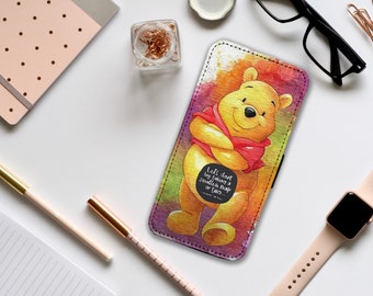 Winnie the Pooh Tigger Eeyore Piglet Honey Flip/wallet Phone Case for Apple Iphone, Google Pixel ...