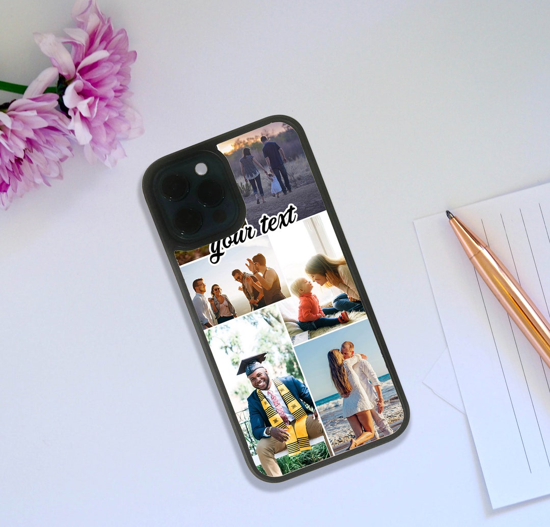 Custom Photo Phone Case, Photo Collage Phone Case, Stylish Rubber Phone ...