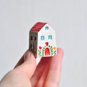 Ceramic House, Cute Sculpture, Pottery Figurines, Pottery Handmade ...