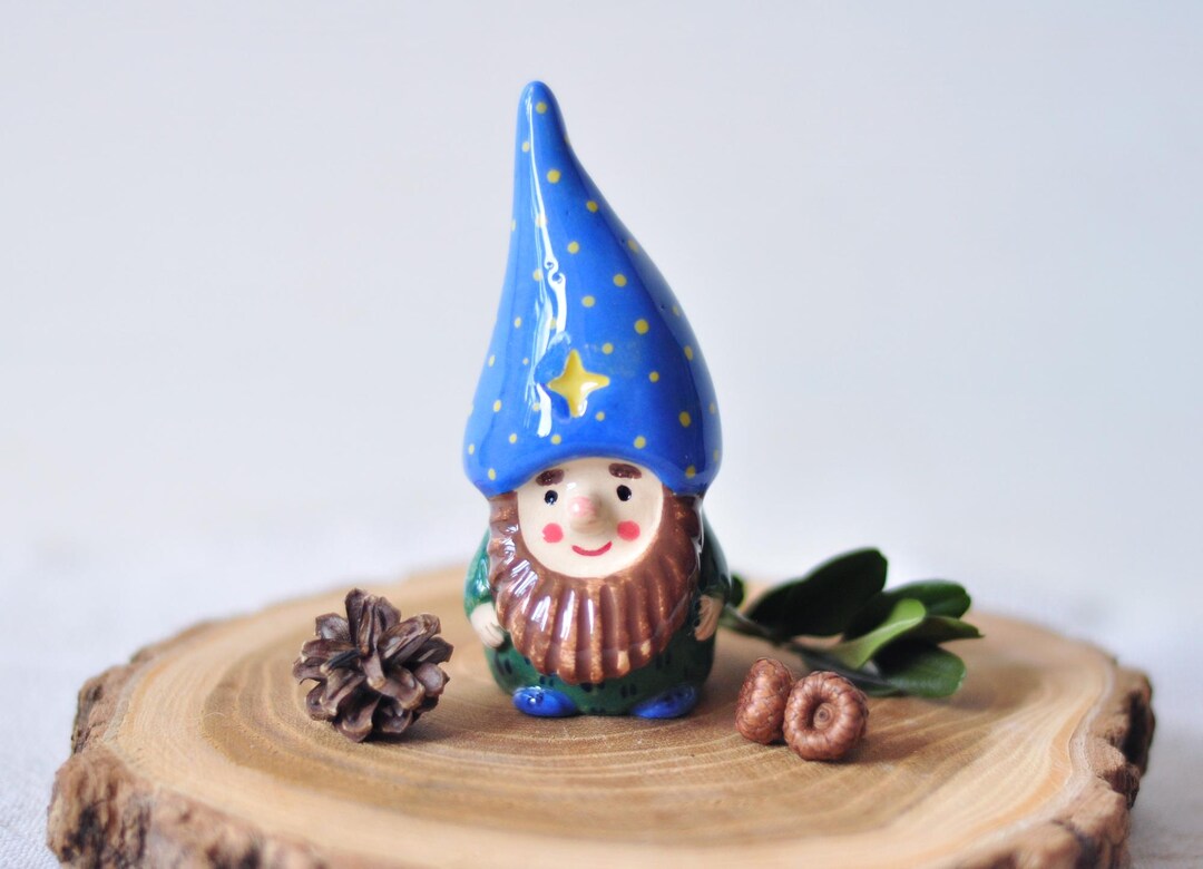 Ceramic Gnome Sculpture, Gnomes, Figurines, Ceramic Figurine , Pottery ...