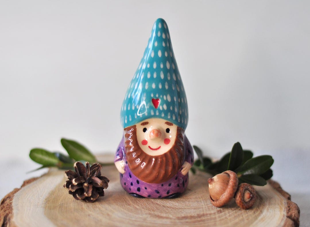 Ceramic Gnome Sculpture, Gnomes, Ceramic Figurine , Home Decor, Gift ...