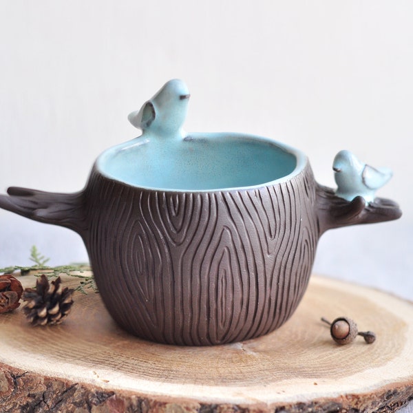 Ceramic Bird Planters - Etsy