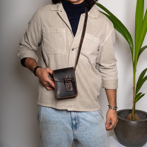 Small Handbags for Men - Etsy