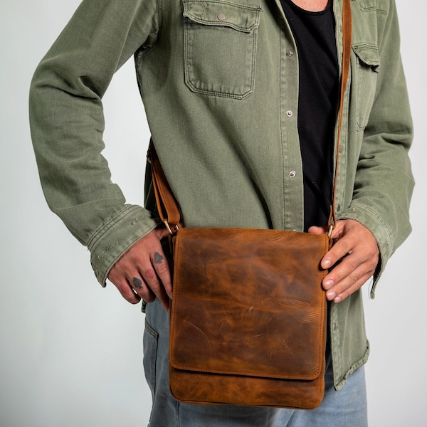 Mens Leather Satchel - Etsy