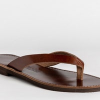Mens Handmade Leather Kolhapuri Chappal Sandals: Traditional Indian ...