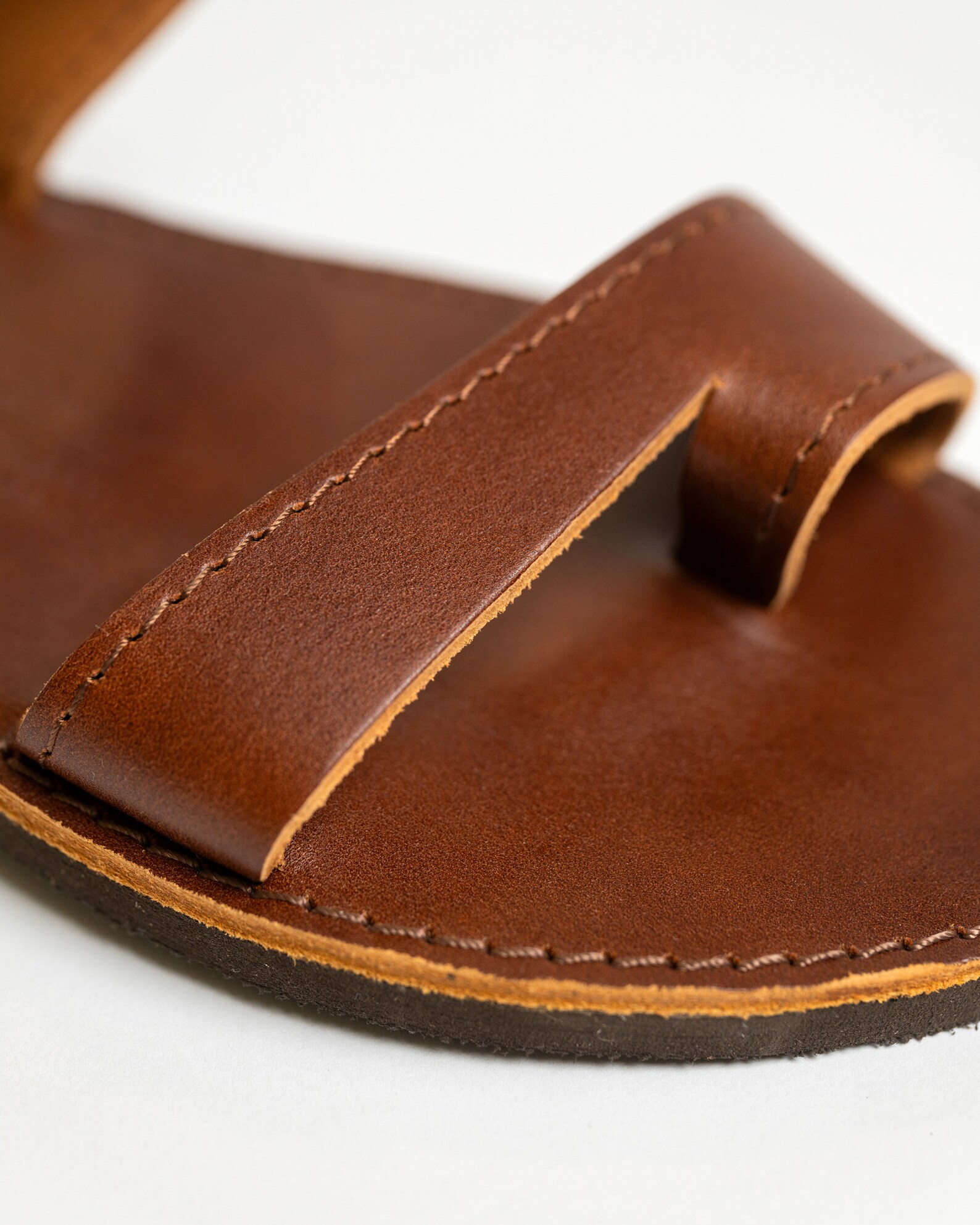Men's Greek Leather Sandals: Handmade Two-strap Toe Ring Sandals - Etsy