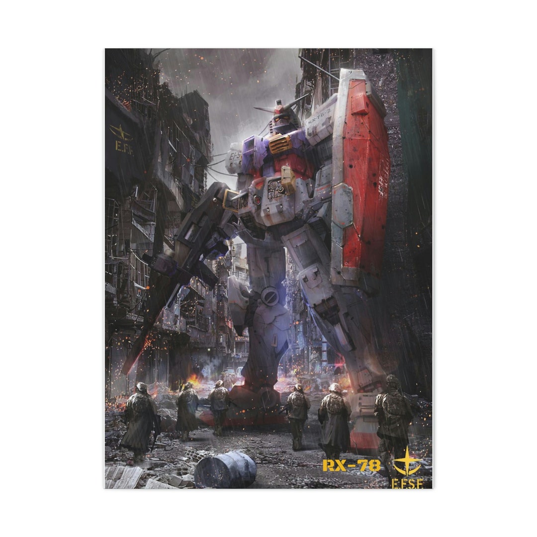 Prototype Gundam RX-78 Battle Damage Canvas Gallery Wraps - Etsy