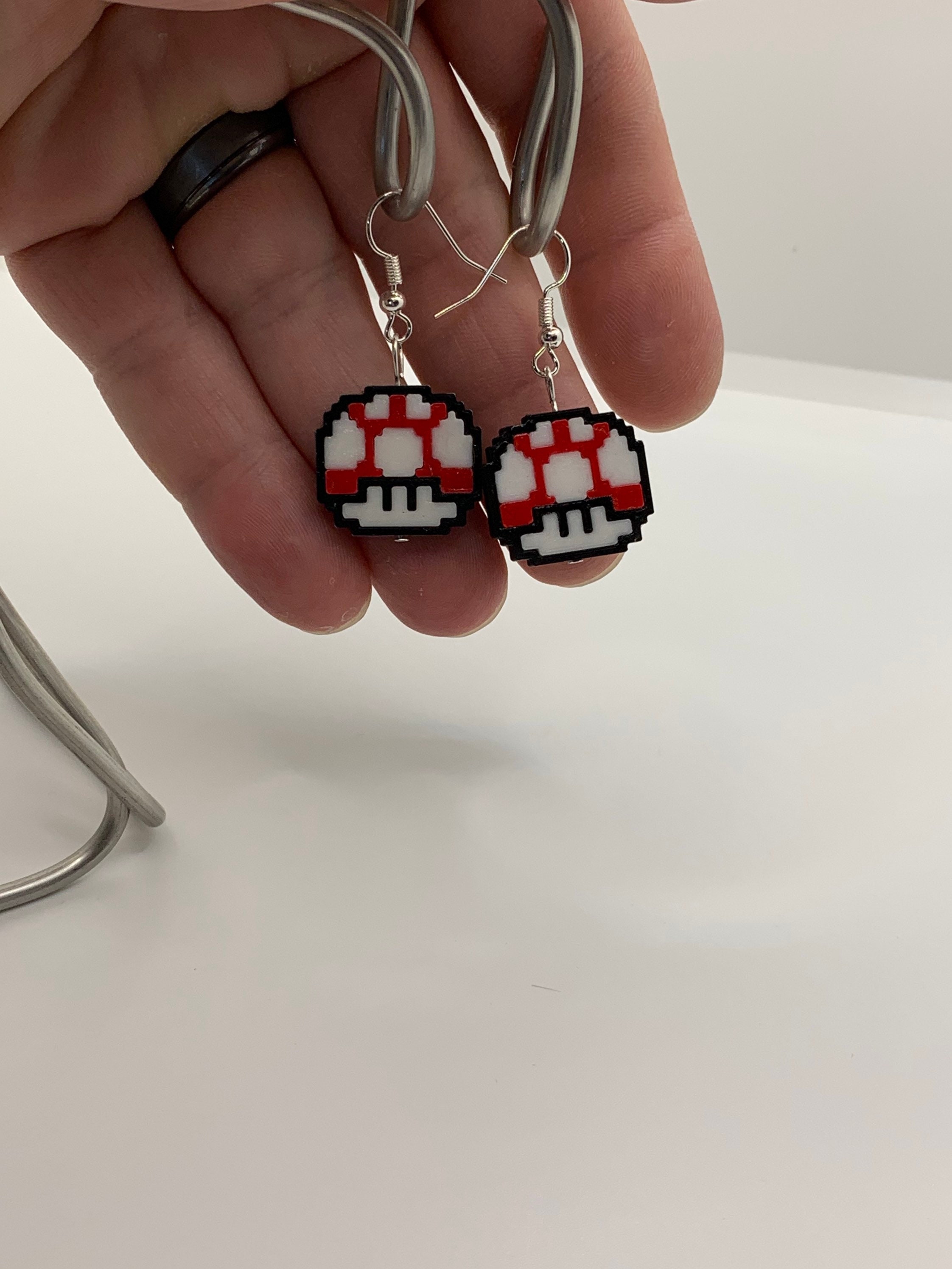 Super Mario Bros Themed 8-bit Mushroom - Etsy