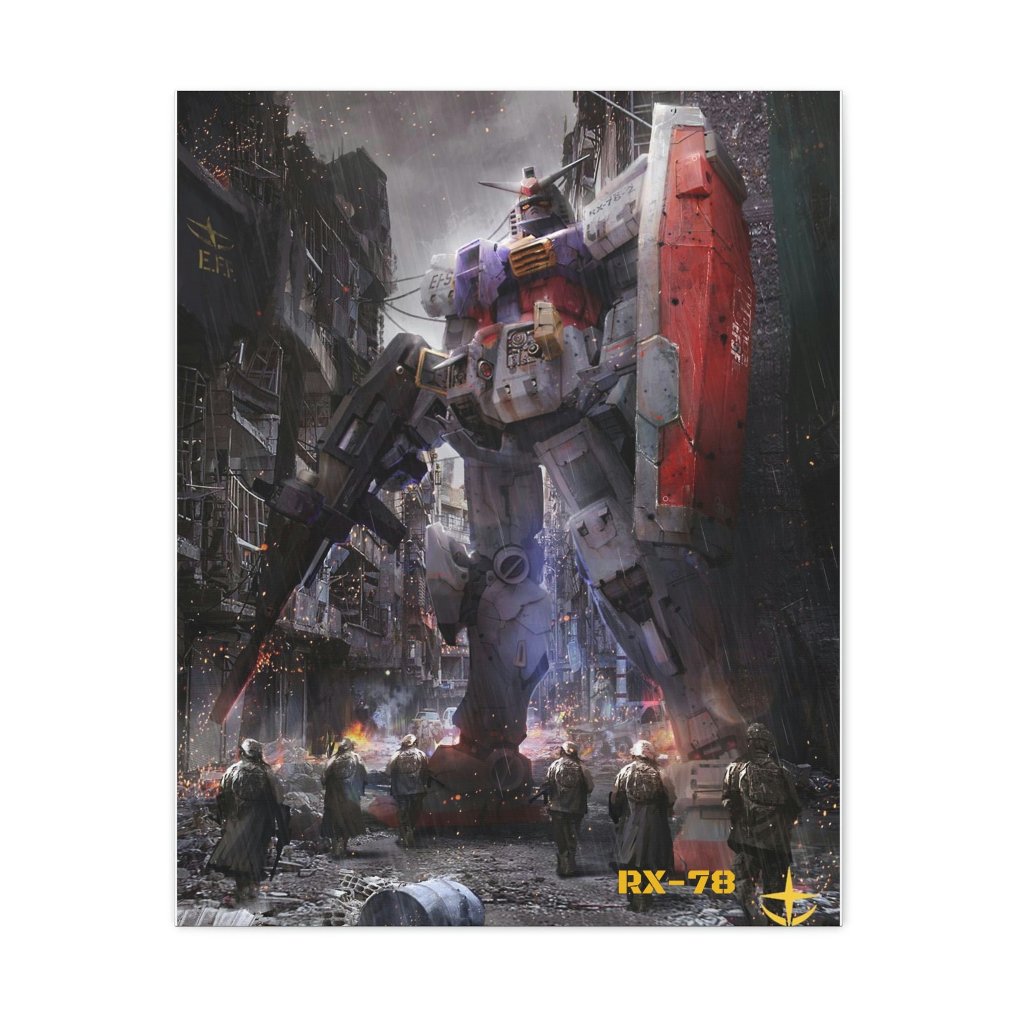 Prototype Gundam RX-78 Battle Damage Canvas Gallery Wraps - Etsy