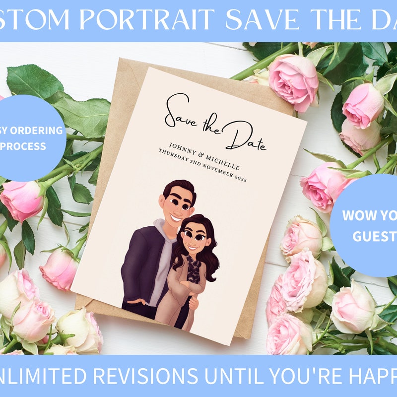 Couple Save the Date - Etsy