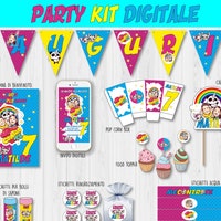 Digital Party Kit mod. Me Contro Te - Etsy Italia