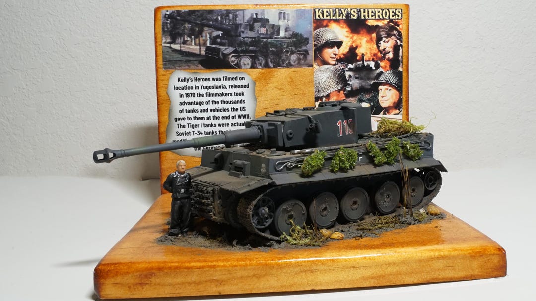 Pro Built 1/35 Scale German Tiger Tank Model Display From the Movie ...