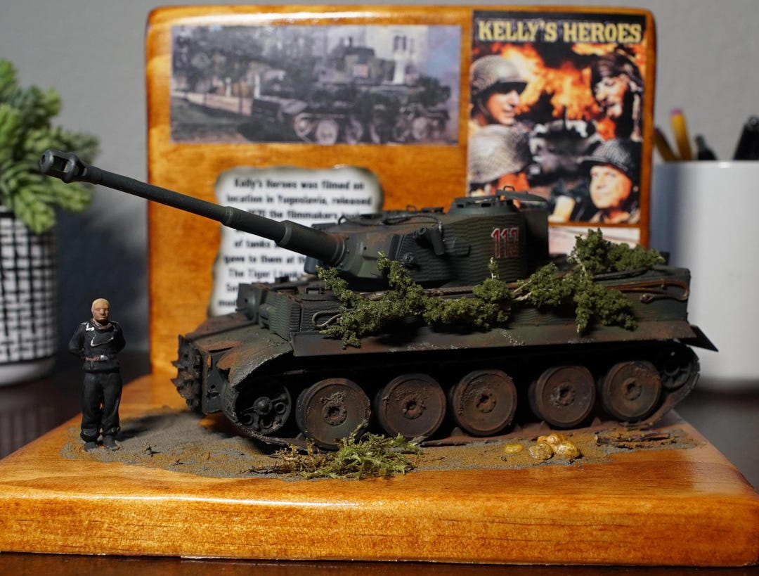 Pro Built 1/35 Scale German Tiger Tank Model Display From the Movie ...
