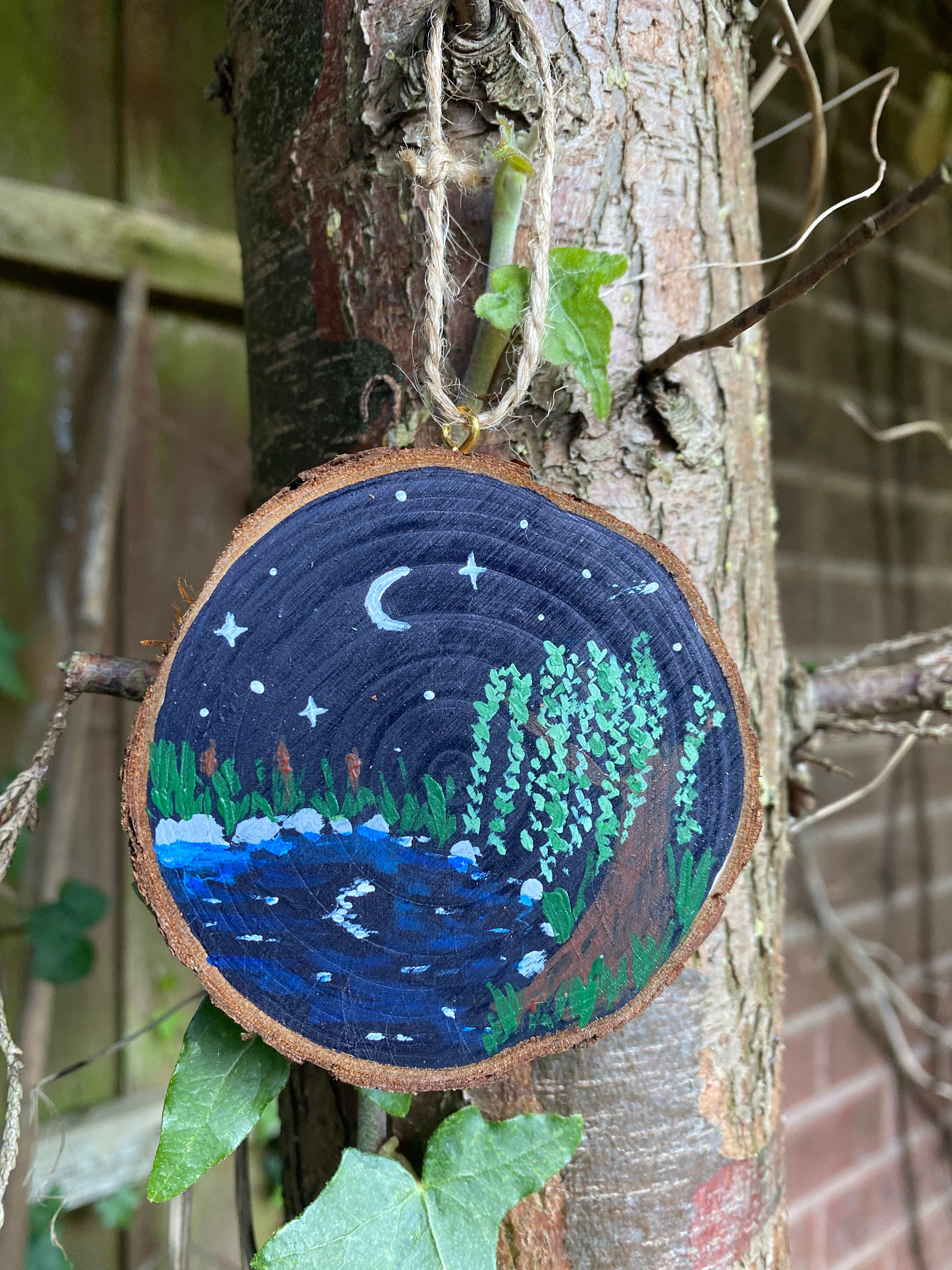 Wood Slice Decorations Various Designs - Etsy