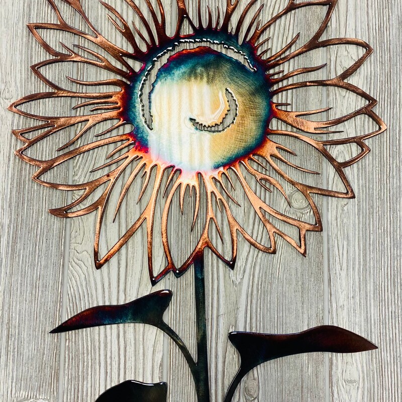Metal Sunflower Yard Art - Etsy