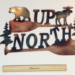 Up North Home Decor Northwoods Metal Wall Art - Etsy