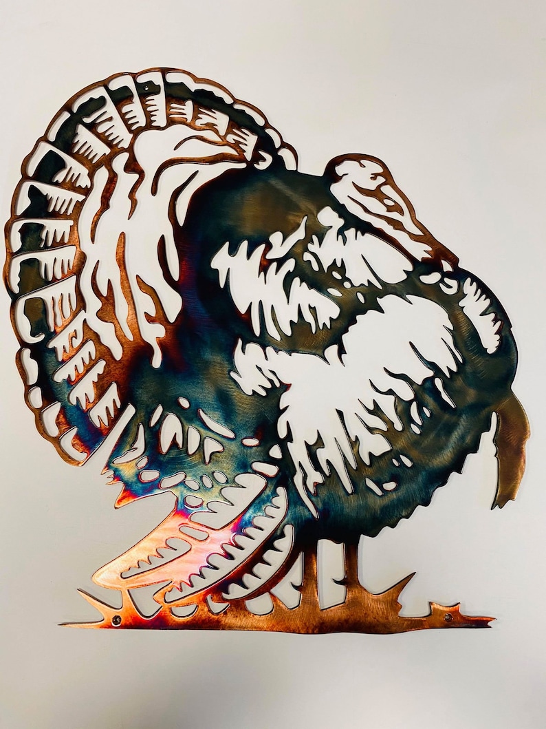Turkey Silhouette Northwoods Metal Wall Art - Etsy