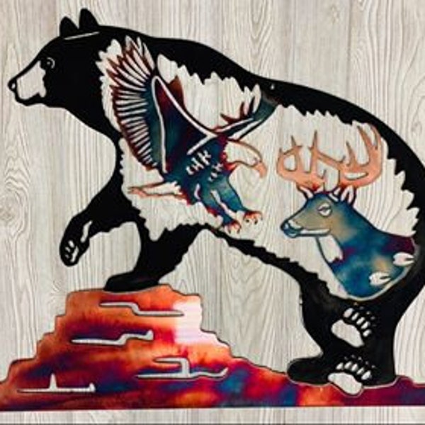 Wildlife Metal Art - Etsy
