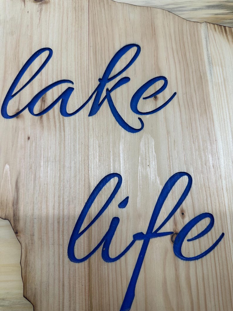 Lake Life Wooden Sign - Etsy