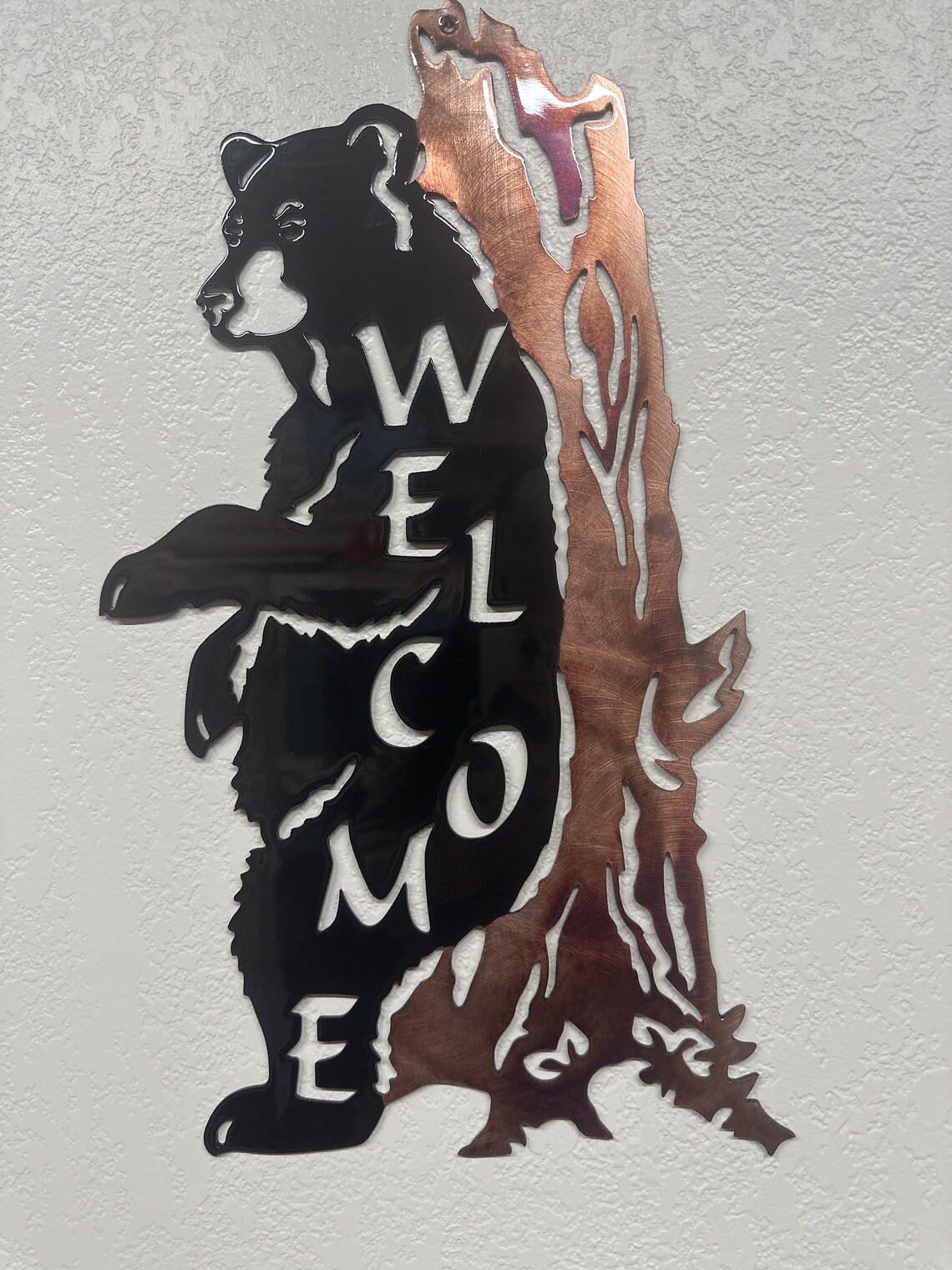 Welcome Scratching Bear - Etsy