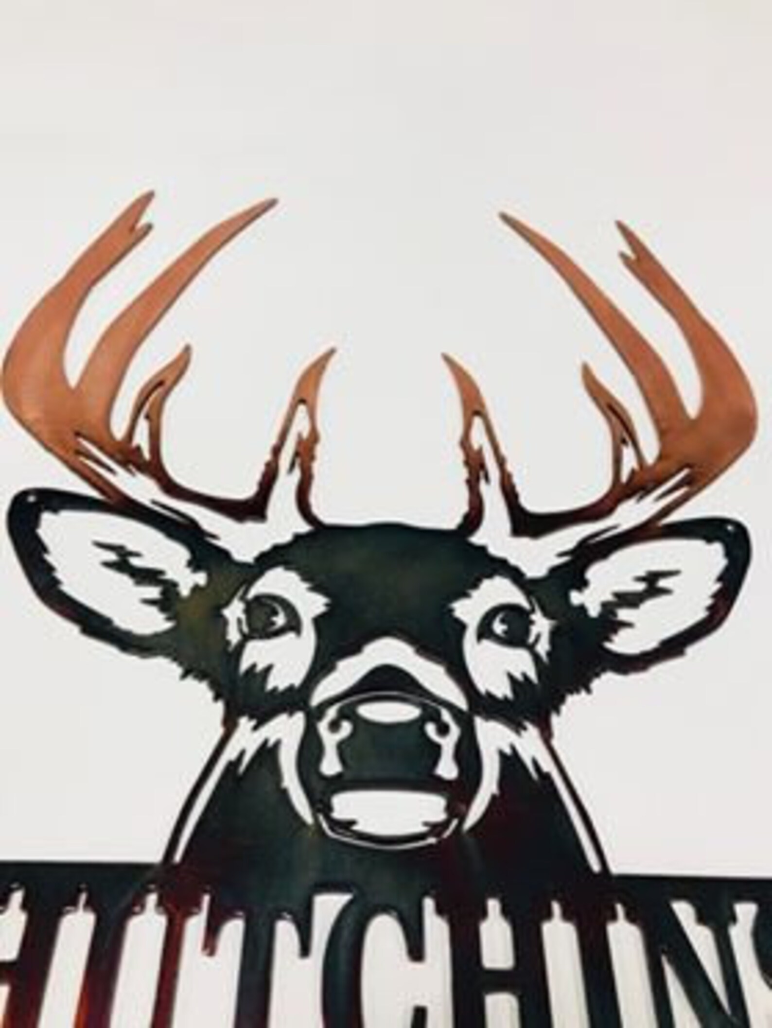 Personalized Whitetail Deer Monogram Home Decor Metal Wall Art - Etsy