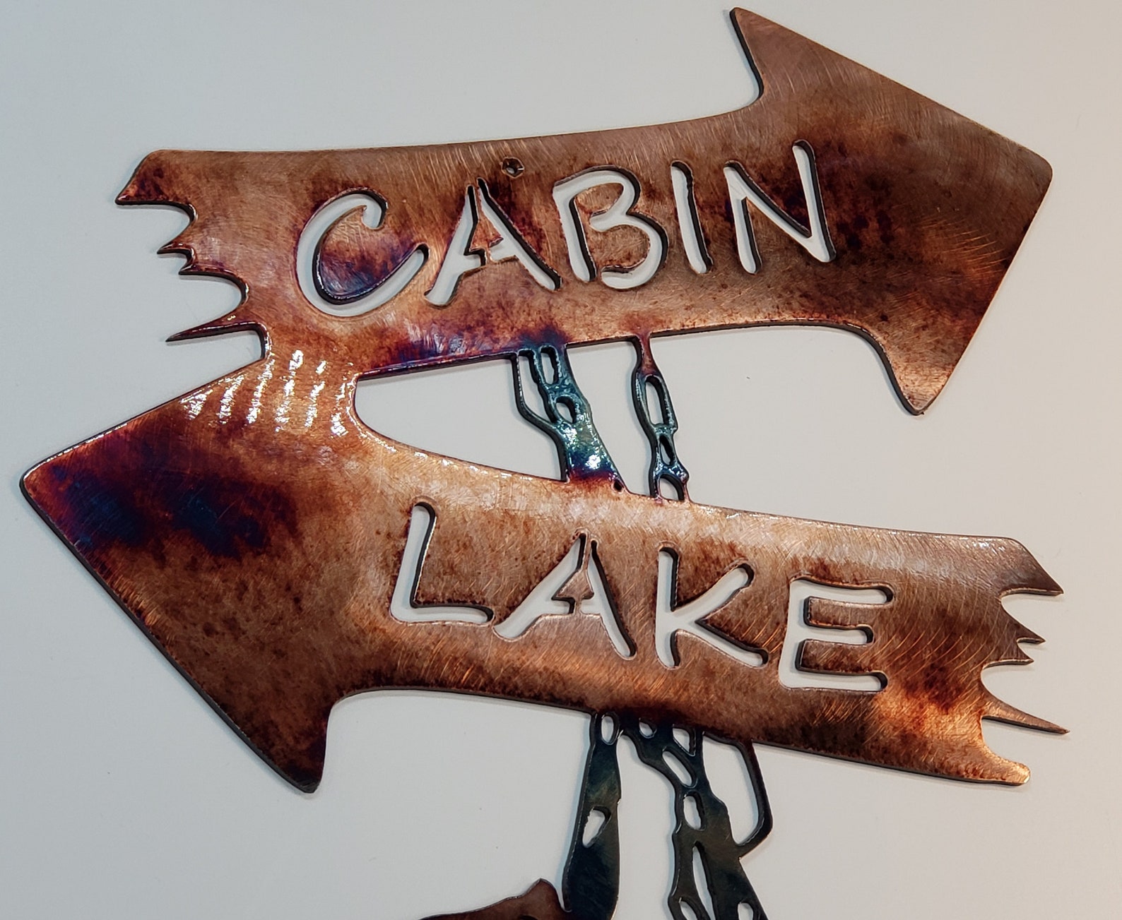 Cabin Stringer Home Decor Metal Wall Art | Etsy