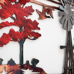 Windmill Saw Blade W/ Whitetail Buck Home Decor Metal Wall Art - Etsy