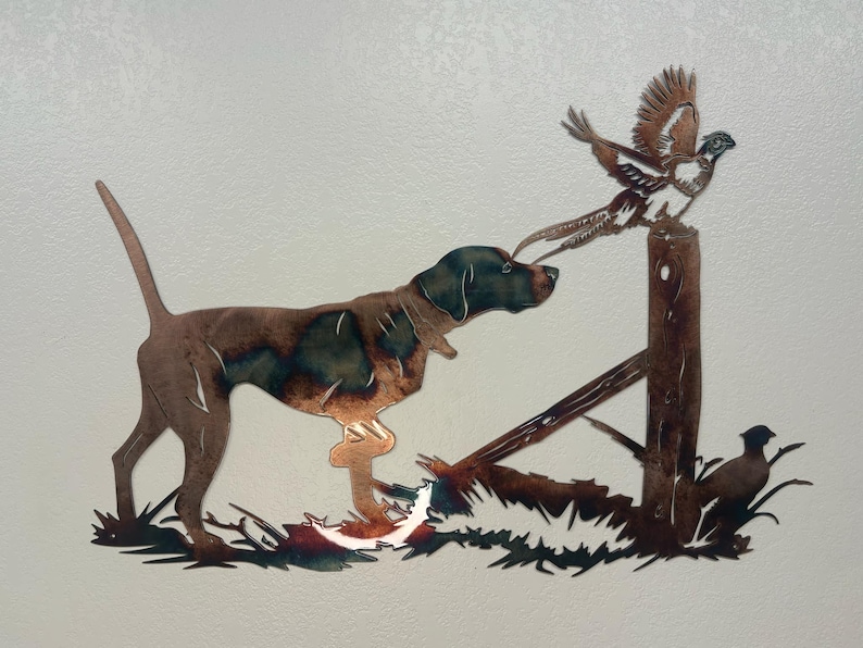 English Pointer at the Post Custom - Etsy