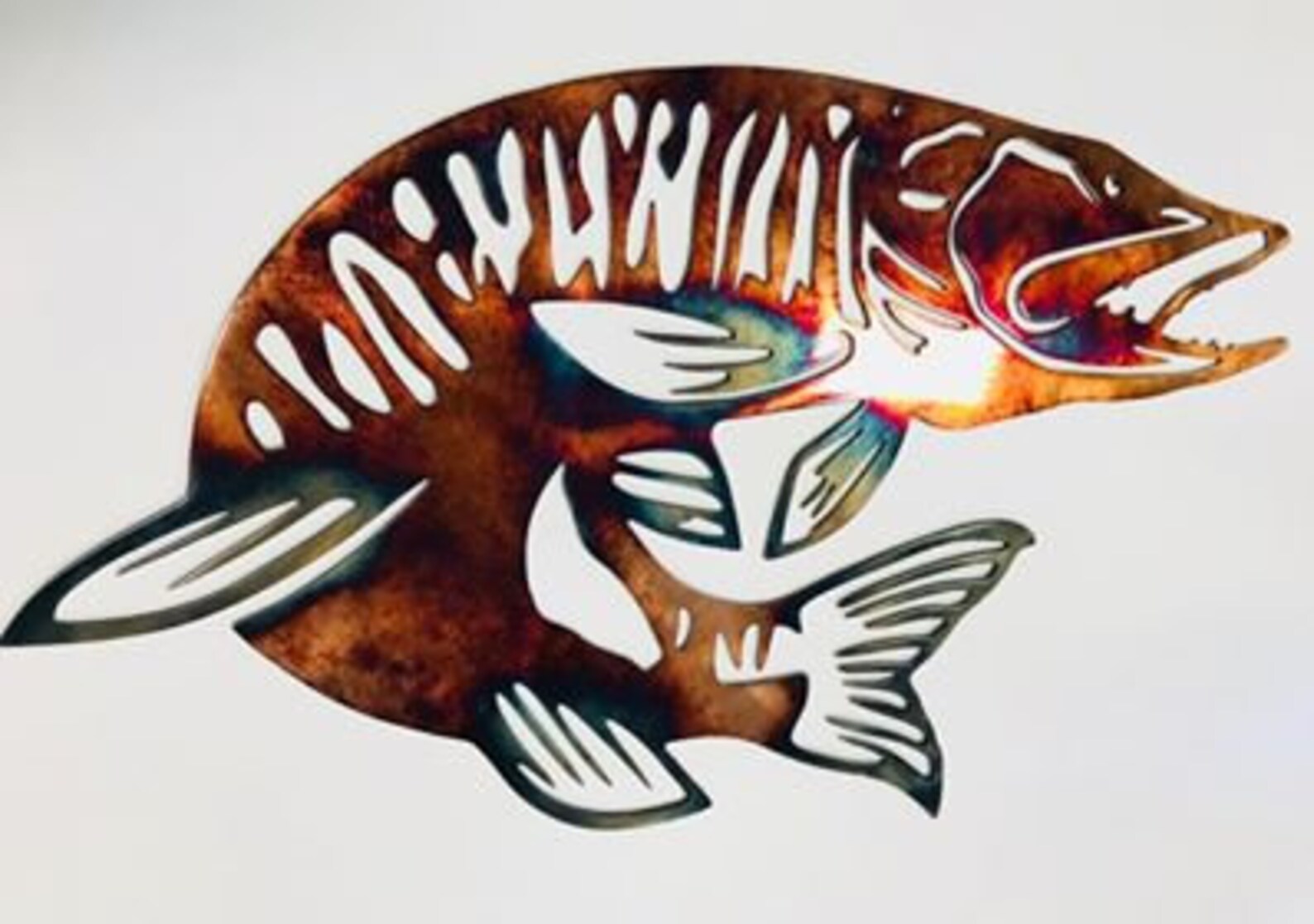 Jumping Muskie Metal Wall Art | Etsy