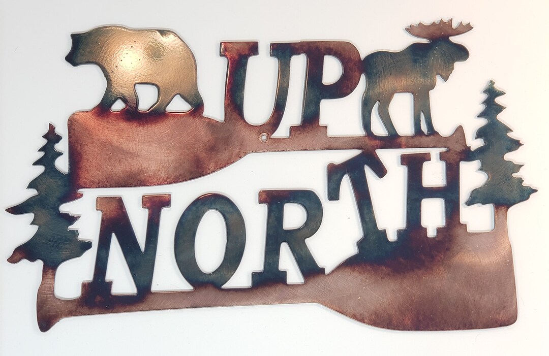 Up North Home Decor Northwoods Metal Wall Art - Etsy
