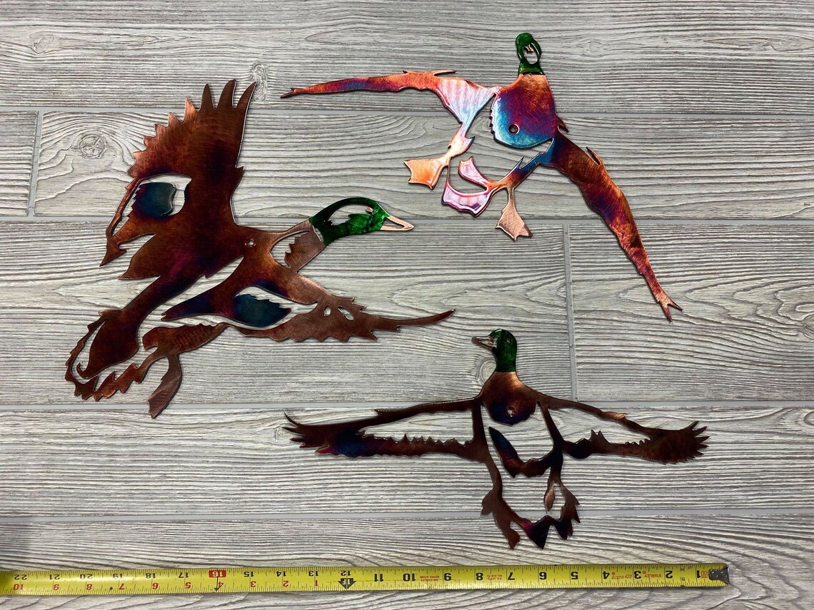 3 Mallard Duck Set - Etsy