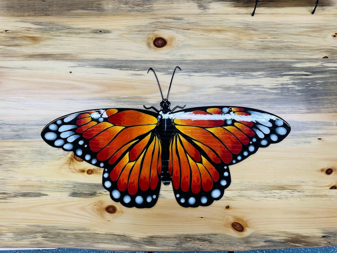 Hand Painted Monarch Butterfly - Etsy