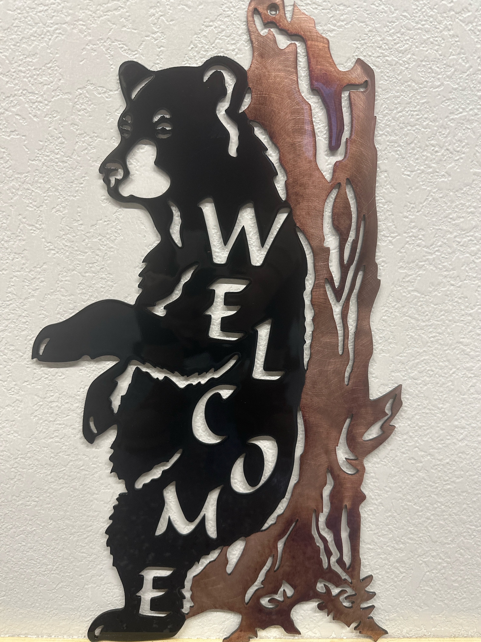 Welcome Scratching Bear - Etsy