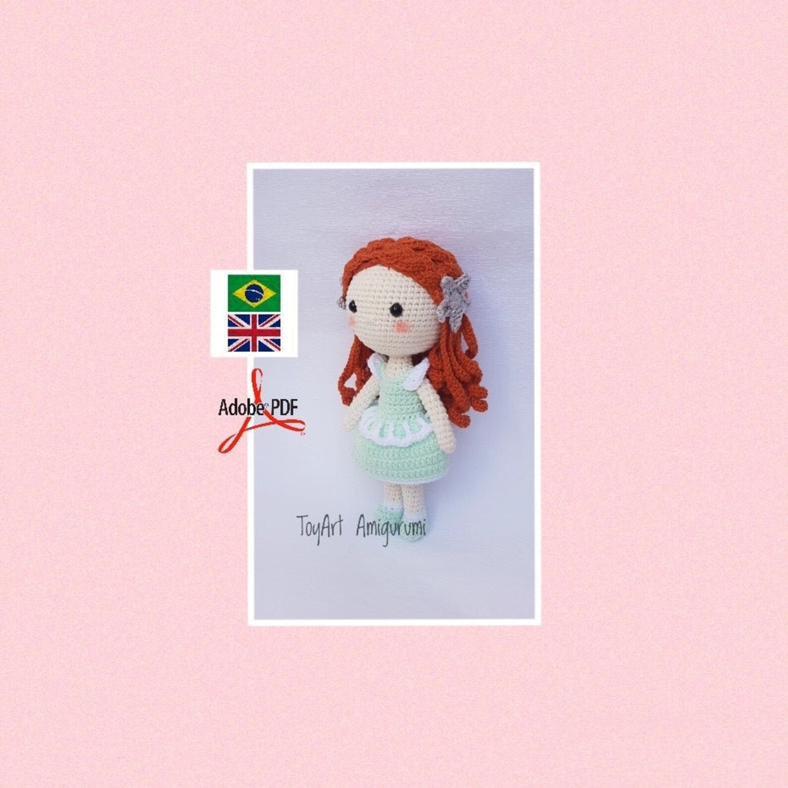 Crochet Pattern Little Ariel- Ariel Inspired Amigurumi Doll- Crochet ...