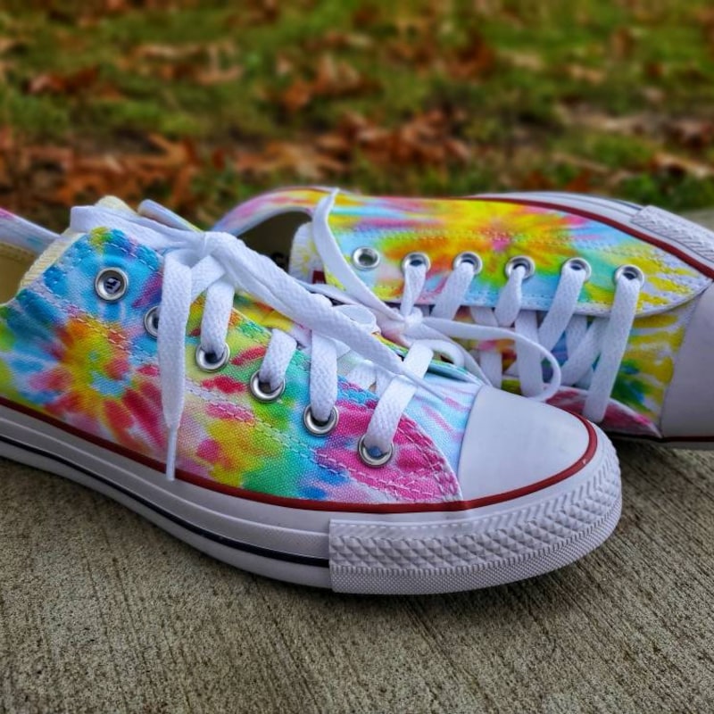Rainbow Converse - Etsy