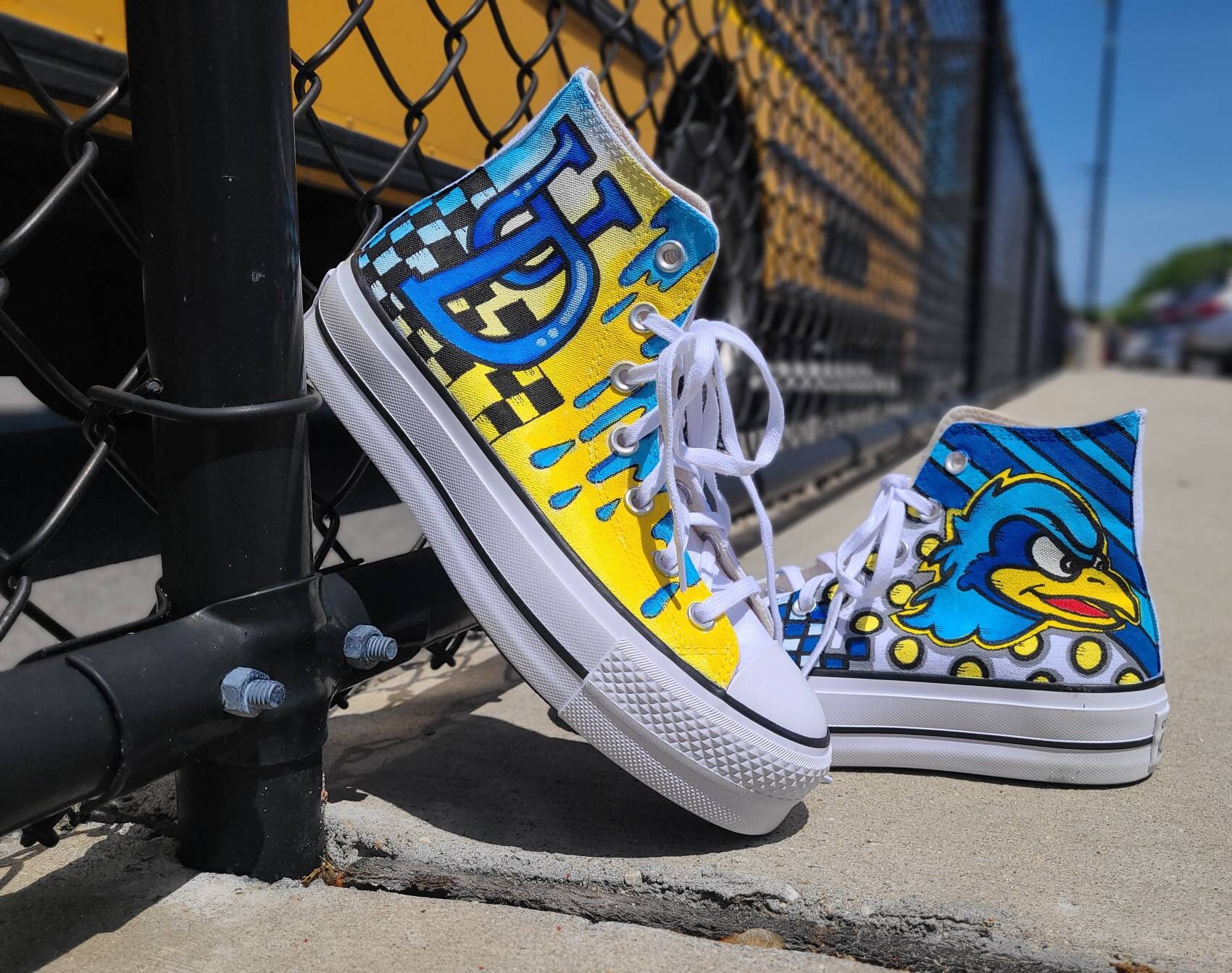 CUSTOM Graduation Platform Converse on Sneakers - Etsy