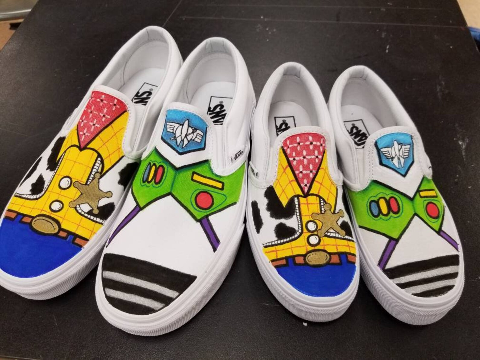 CUSTOM Vans Slip on Sneakers (one Pair, Adult) - Etsy
