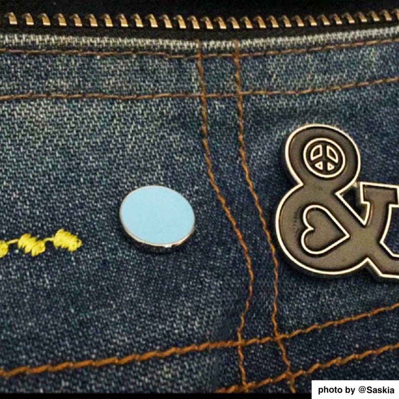 Pale Blue Dot Enamel Lapel Pin - Etsy