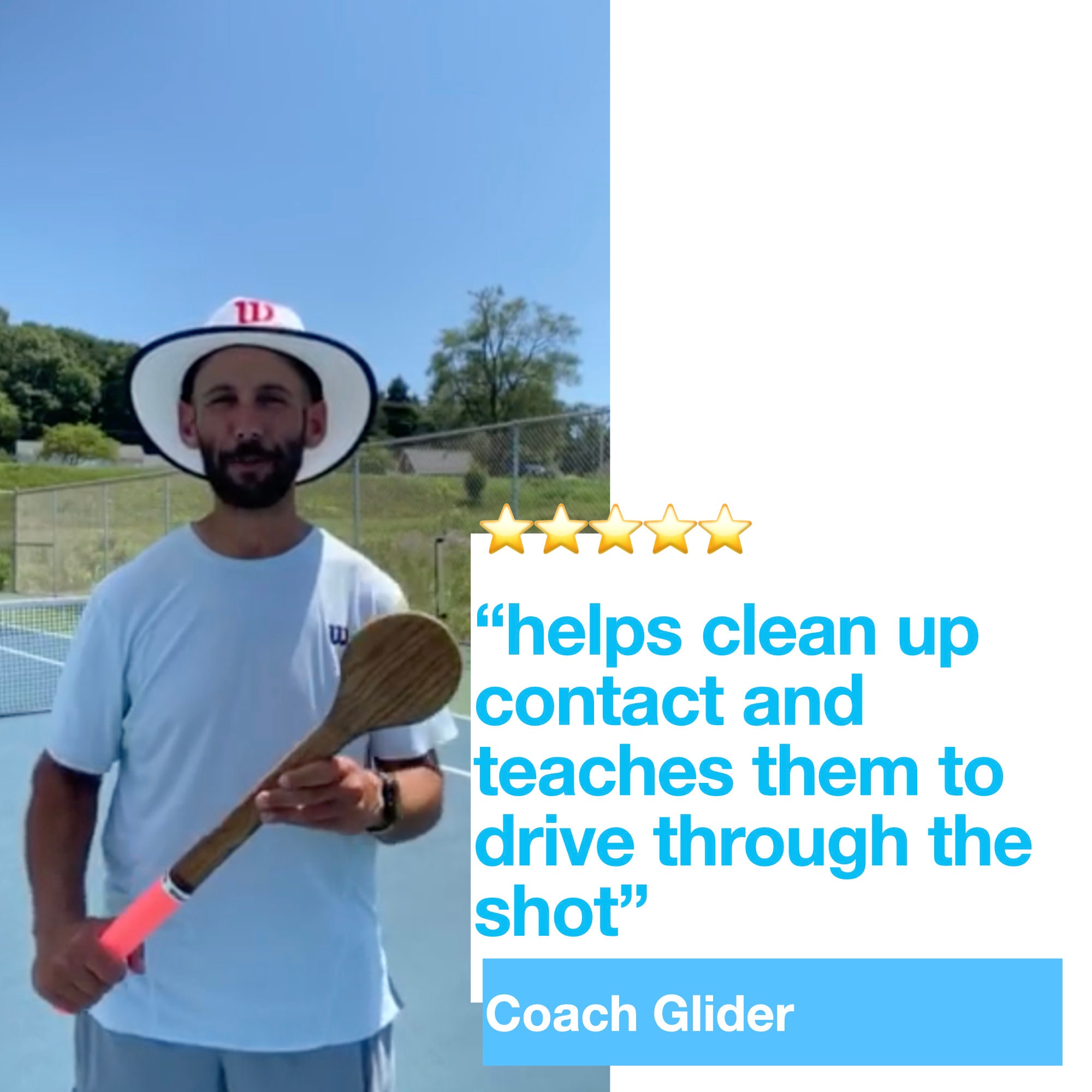 The Original Tennis Pointer: Wooden Spoon Training Aid - Etsy