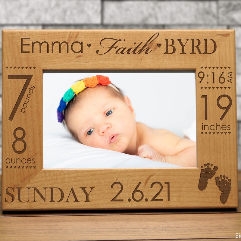 Baby Picture Frame - Etsy