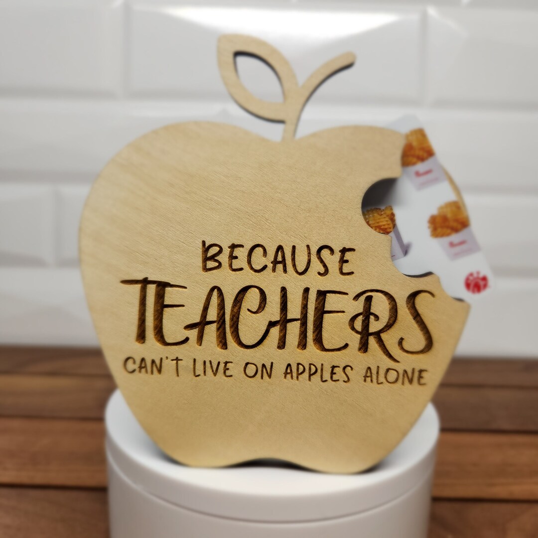 Teacher Appreciation-gift Card Holder-because Teachers Can't Live on ...