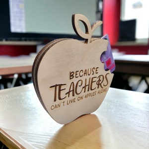Teacher Appreciation | Gift Card Holder | Because Teachers Can't Live ...