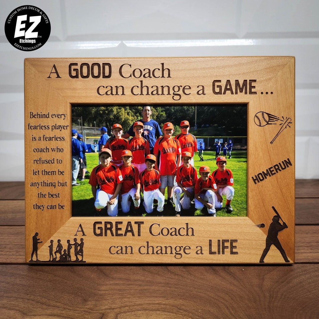 Coach Appreciation | Baseball Coach Frame | End of the Year | Team Gift ...