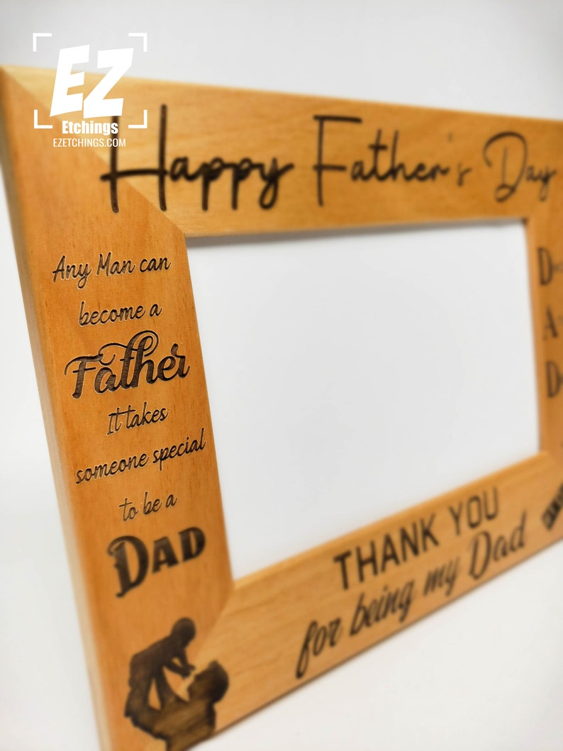 Fathers Day Picture Frame Gift for Dad From Son From Daughter - Etsy