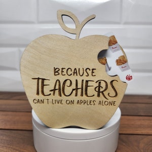 Teacher Appreciation-gift Card Holder-because Teachers Can't Live on ...